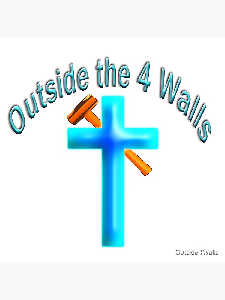 " Outside the 4 Walls Simple Logo" Art Print for Sale by Outside4Walls ...