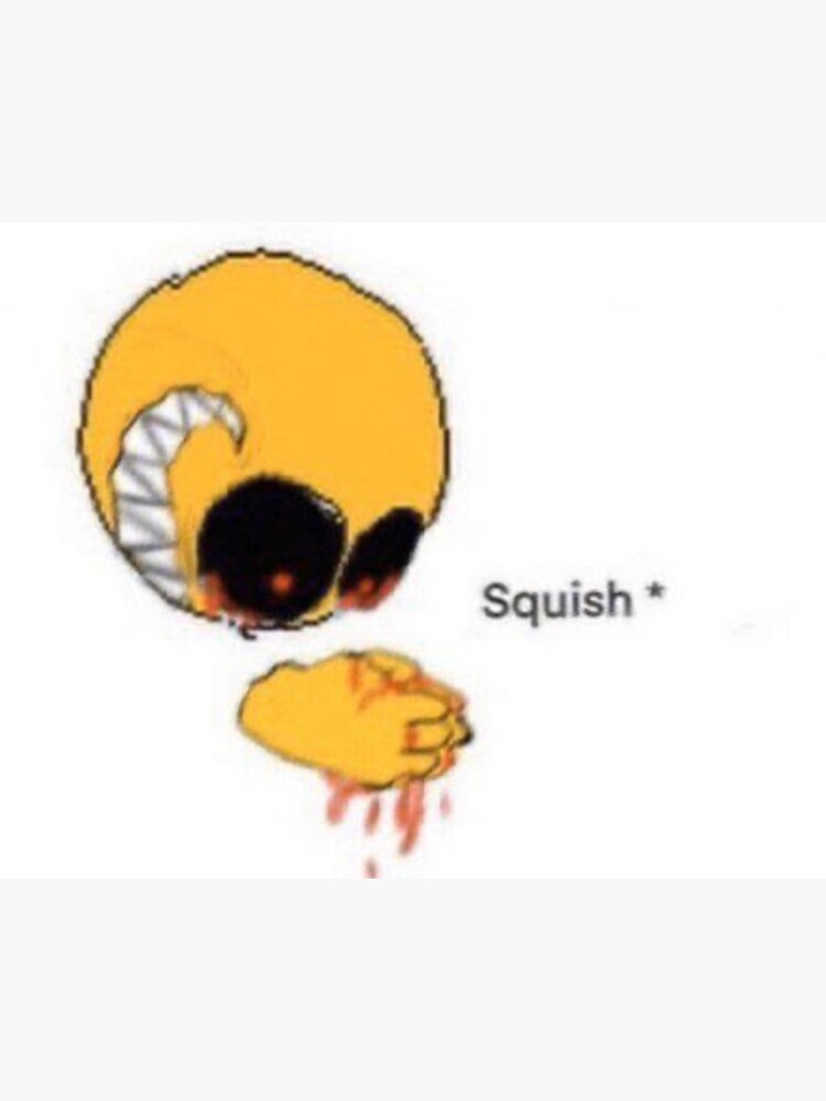 "Squish Emoji Meme" Sticker for Sale by hollyyjackson | Redbubble
