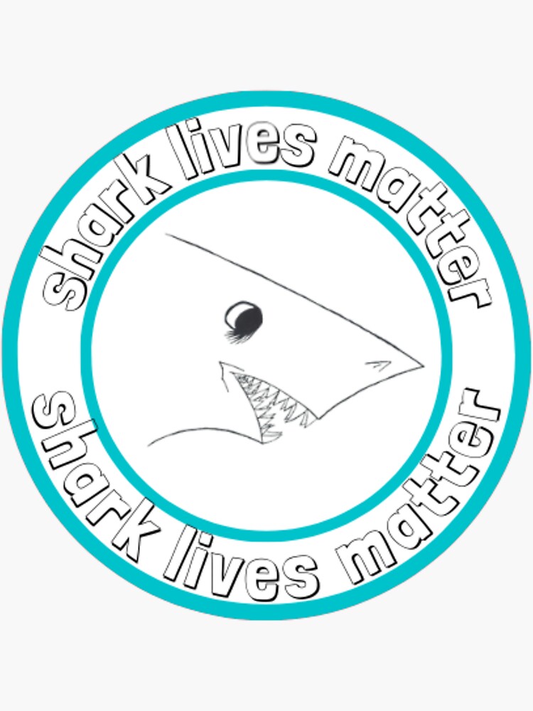 "The shark protection logo" Sticker for Sale by Sawteeth | Redbubble
