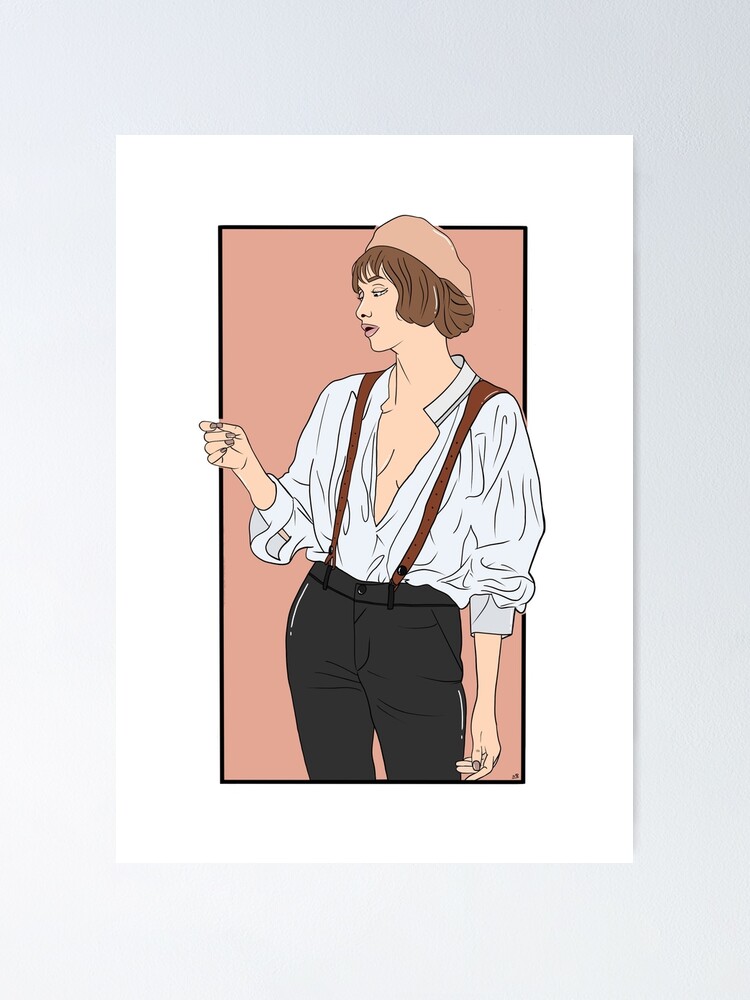 "Vintage girl" Poster for Sale by Moomoo-graphics | Redbubble