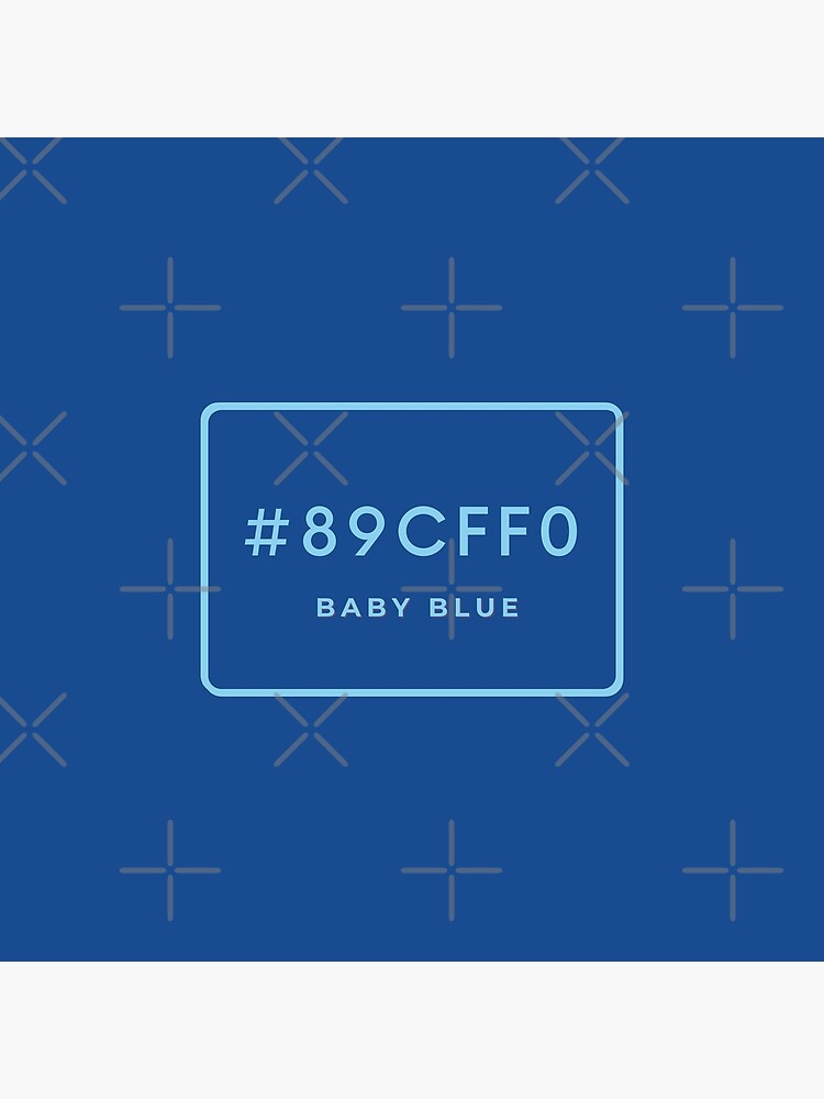 Lámina fotográfica «Color del código hexadecimal azul bebé # 89CFFO» de ...
