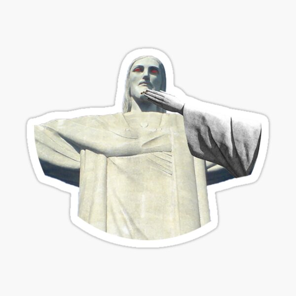 "Weed Christ Transparent" Sticker for Sale by stonedprof1 | Redbubble