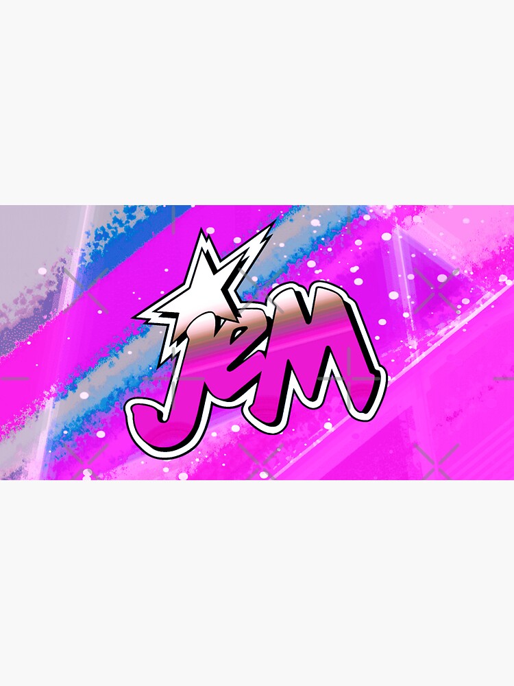 "JEM AND THE HOLOGRAMS - JEM PINK" Sticker for Sale by Nickphillips ...