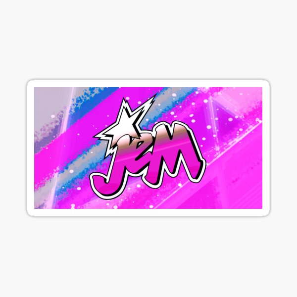 "JEM AND THE HOLOGRAMS - JEM PINK" Sticker for Sale by Nickphillips ...