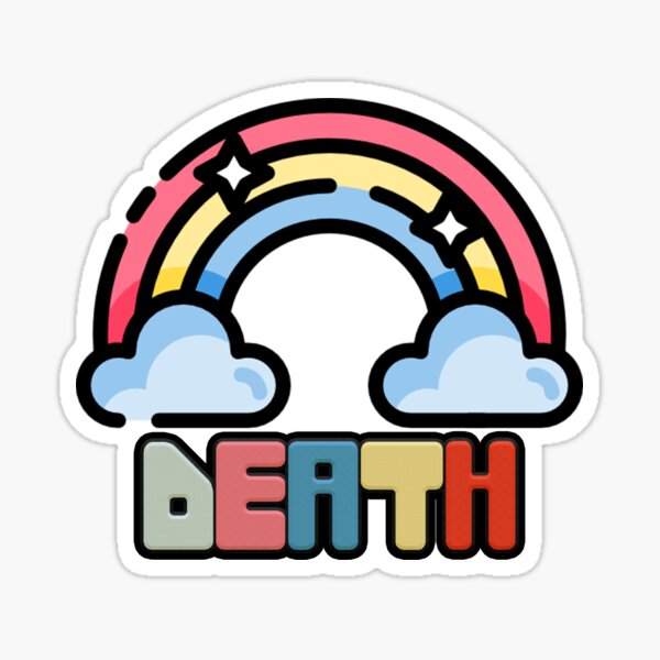 "DEATH Rainbow" Sticker for Sale by Reymond | Redbubble