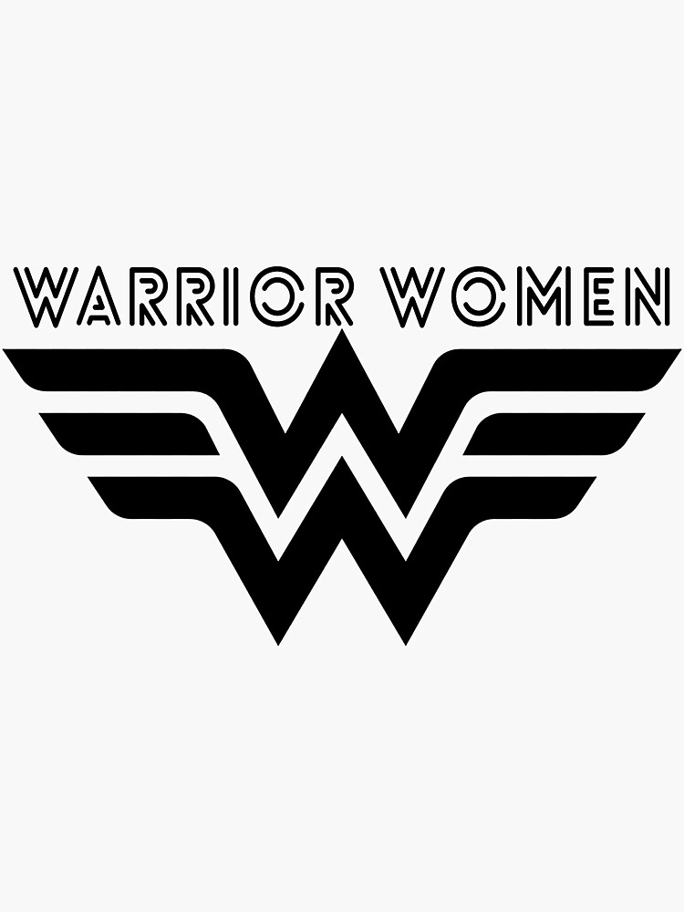 "WW Black Outline" Sticker for Sale by ddpwarriorwomen | Redbubble