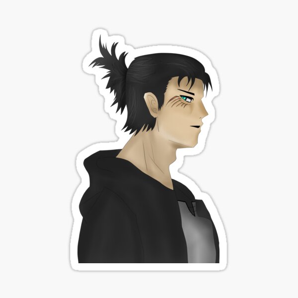 "Eren Jaeger" Sticker by okiiskandarart | Redbubble
