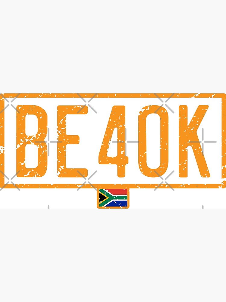 "Befok License Plate Be4ok" Poster by d247 | Redbubble