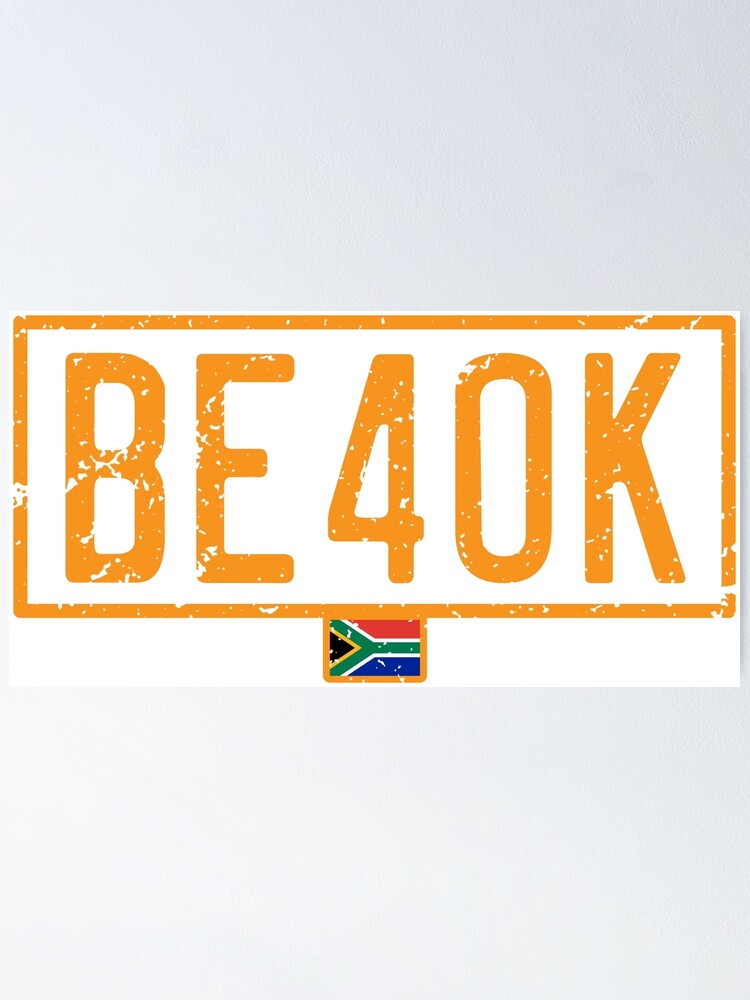 "Befok License Plate Be4ok" Poster by d247 | Redbubble