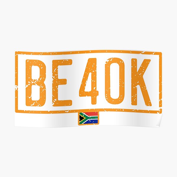 "Befok License Plate Be4ok" Poster by d247 | Redbubble