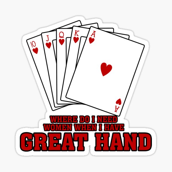 "Royal Flush" Sticker for Sale by Nikikid | Redbubble