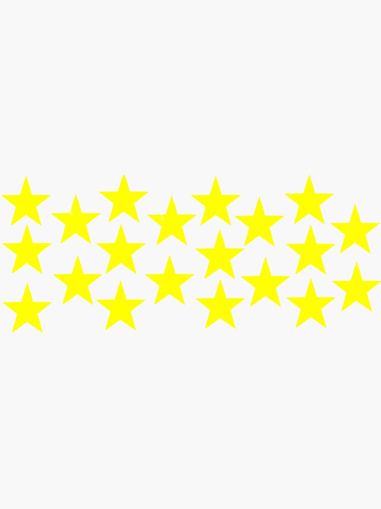 "Yellow Star Sticker Pack" Sticker for Sale by stickersbyelle | Redbubble