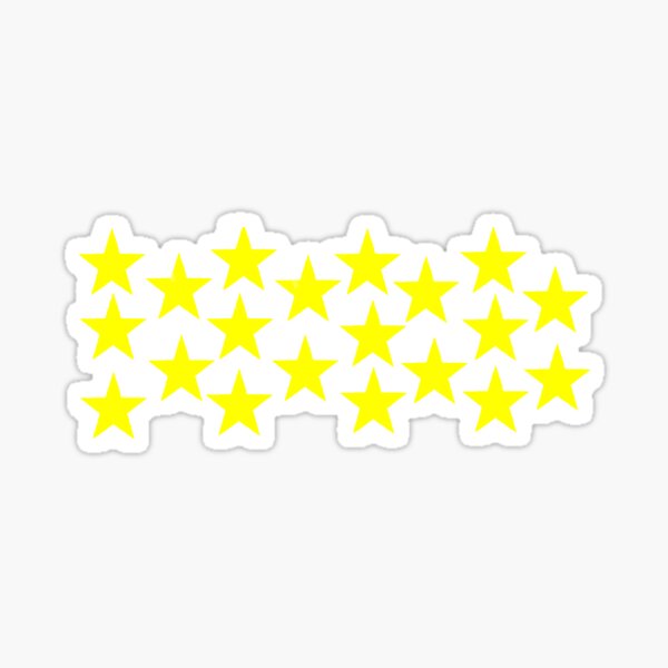 "Yellow Star Sticker Pack" Sticker for Sale by stickersbyelle | Redbubble