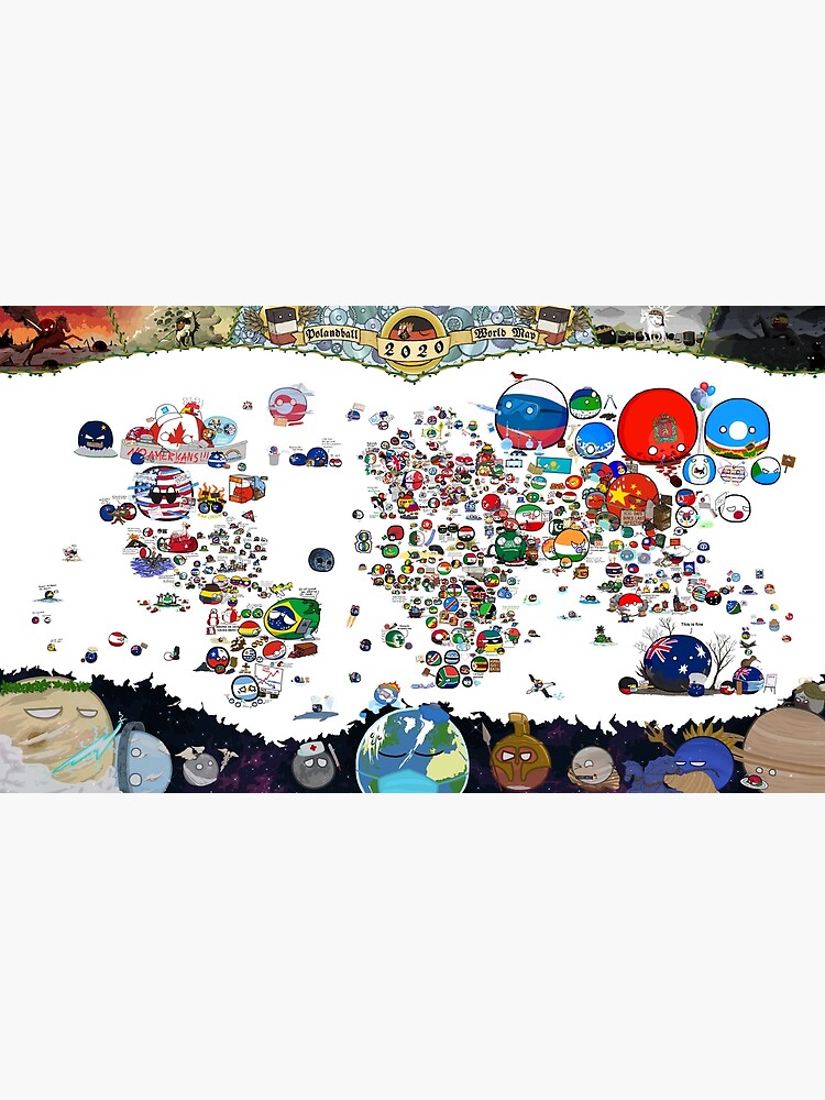 Countryballs Map 2020 ★" Poster for Sale by circleheadz | Redbubble