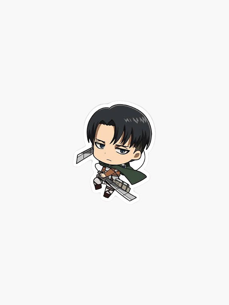 "Anime Sticker Levi AoT" Sticker by KewlMix | Redbubble