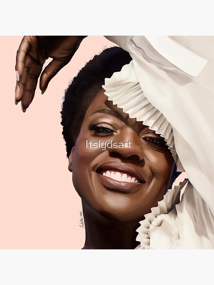 "Viola Davis: Digital Art" Sticker for Sale by Itslydsart | Redbubble