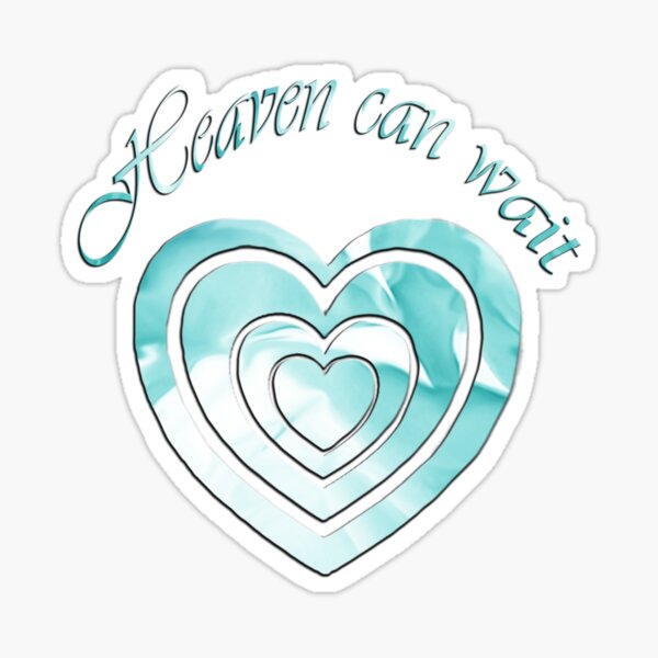 "Heaven can wait -Abstract+Clothing Apparel+ Products Design" Sticker ...