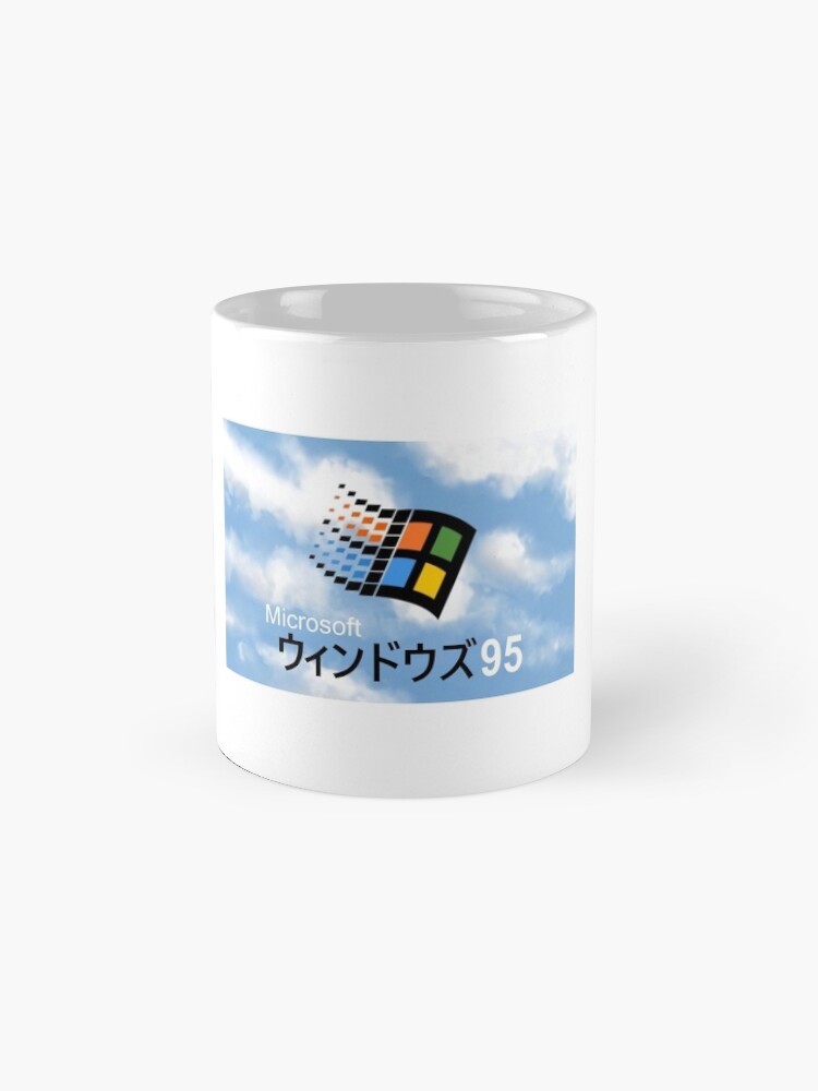 "Japanese Microsoft Windows 95 Cloud Logo" Coffee Mug for Sale by ...