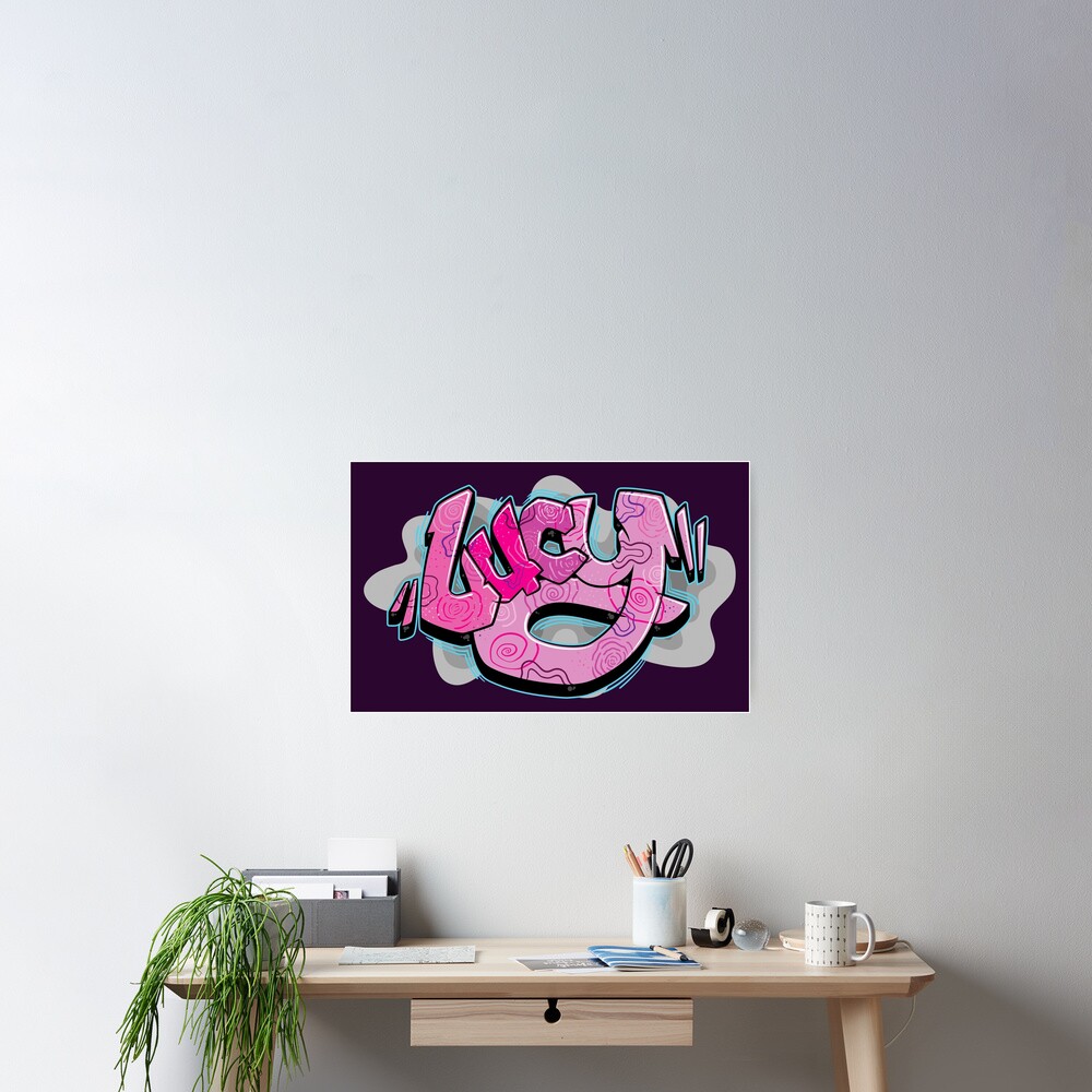 "Lucy Graffiti Name" Poster for Sale by NameGraffiti | Redbubble