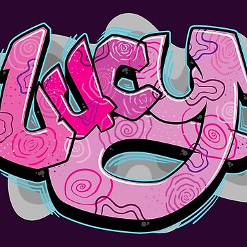 "Lucy Graffiti Name" Art Print for Sale by NameGraffiti | Redbubble