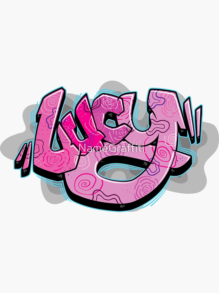 "Lucy Graffiti Name" Sticker for Sale by NameGraffiti | Redbubble