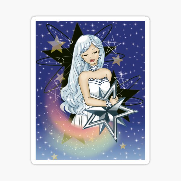 "Space Girl Sticker Star girl" Sticker by MarielaArtShop | Redbubble