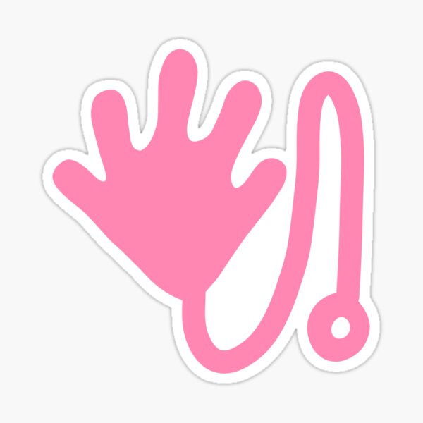 "Red Slappy Hand" Sticker by smoseley01 | Redbubble