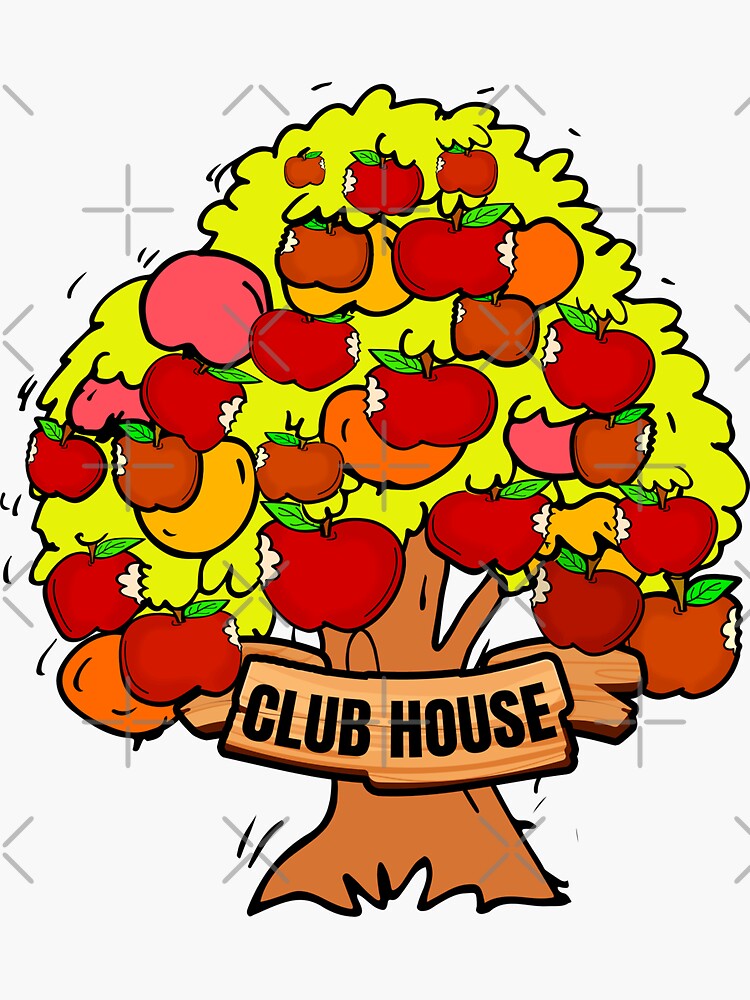 "Club House fan meme" Sticker for Sale by Infdesigner | Redbubble