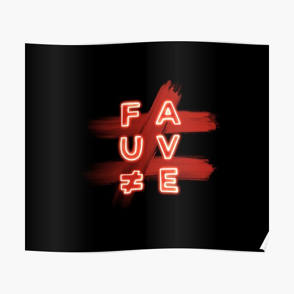 Poster « Fauve corp », par Culturesensible | Redbubble