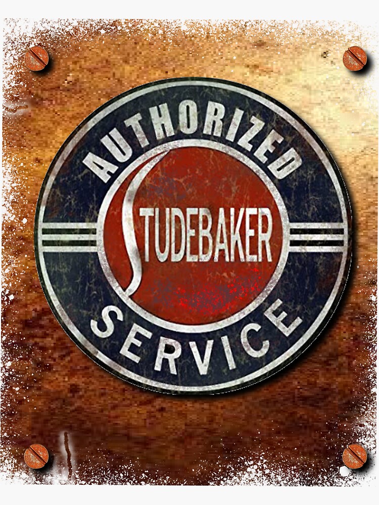 "Rusty Studebaker service sign" Sticker for Sale by RMautoart42 | Redbubble