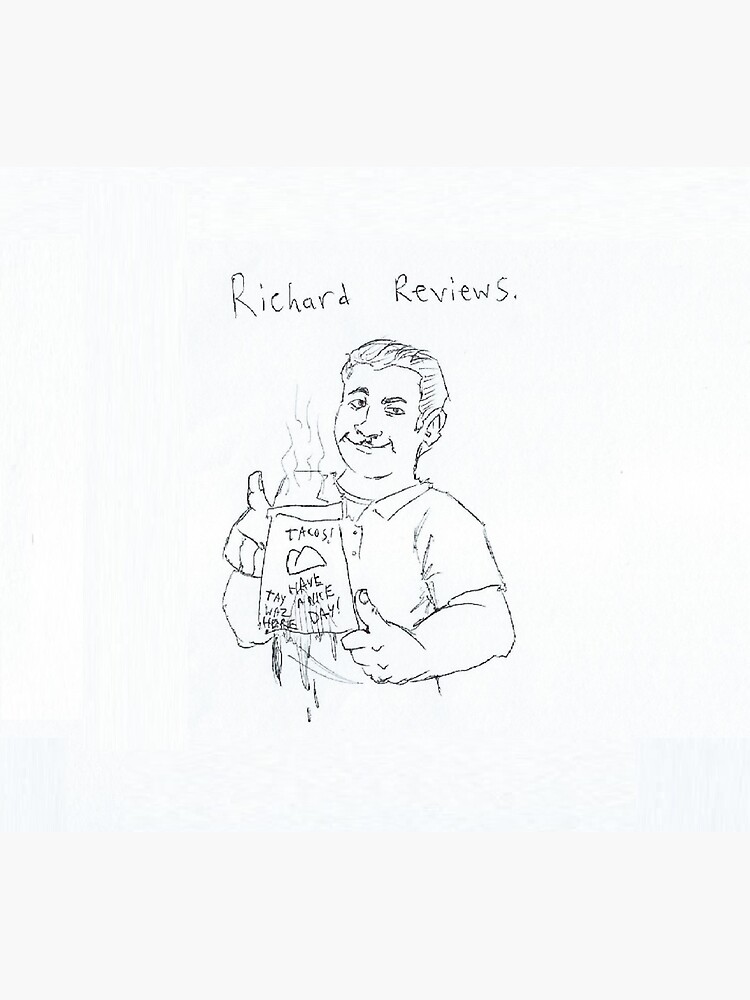 "Richard Reviews. Sticker" Sticker by TheBoomerBros | Redbubble