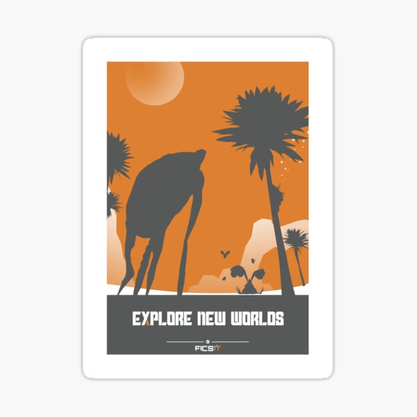 "Satisfactory Game - Poster" Sticker by CornerDoorStore | Redbubble