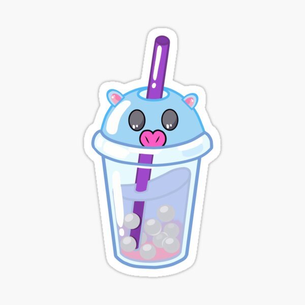 "bts boba tea " Sticker for Sale by Wakaidesign | Redbubble