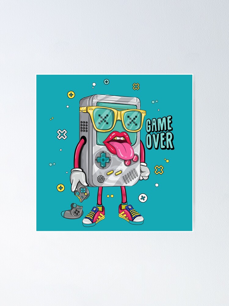 "Retro Arcade Emulator Game , Game Over" Poster for Sale by ...
