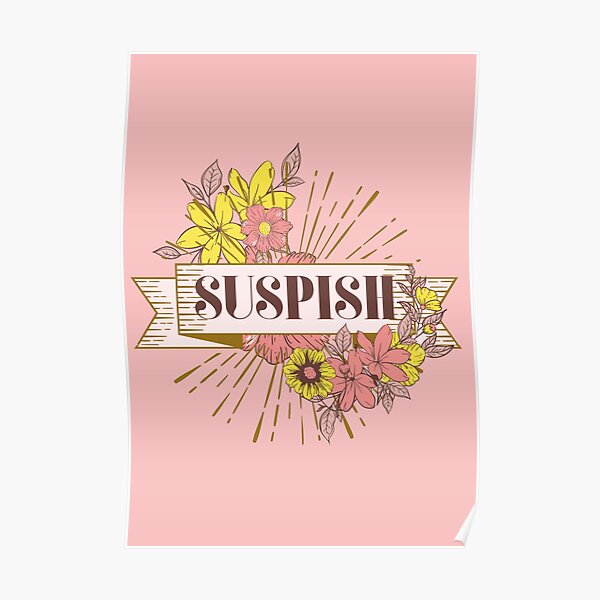 "Suspish Vintage Flower Drawing- Bailey Sarian/ Suspish" Poster for ...