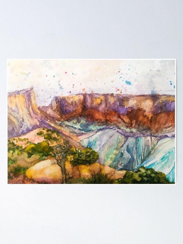 "Upheaval Dome" Poster by gretchenann | Redbubble