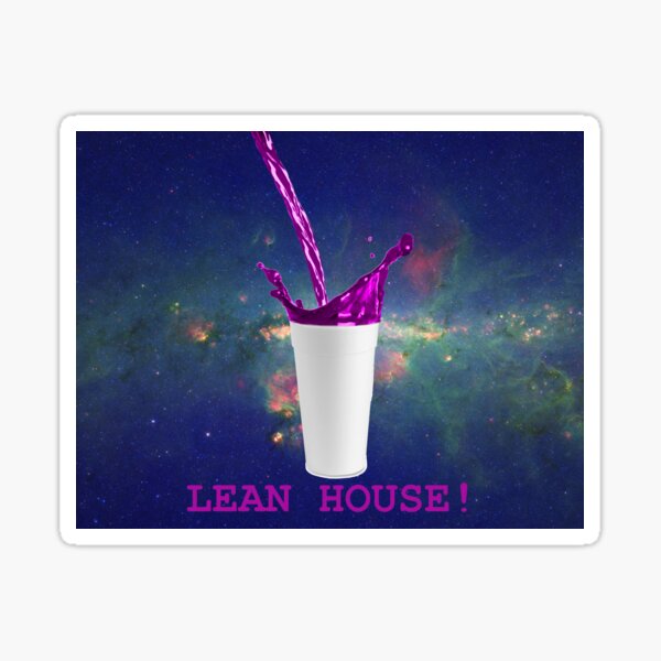 "Lean House! Purple Drank Sizzurp Drink!" Sticker for Sale by Hea13y ...