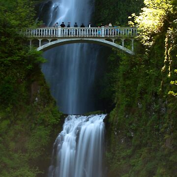 "Multnomah Falls, Oregon" Sticker for Sale by Harv Churchill | Redbubble