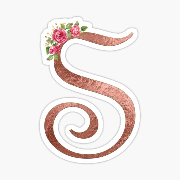 "letter S" Sticker by DSuha | Redbubble