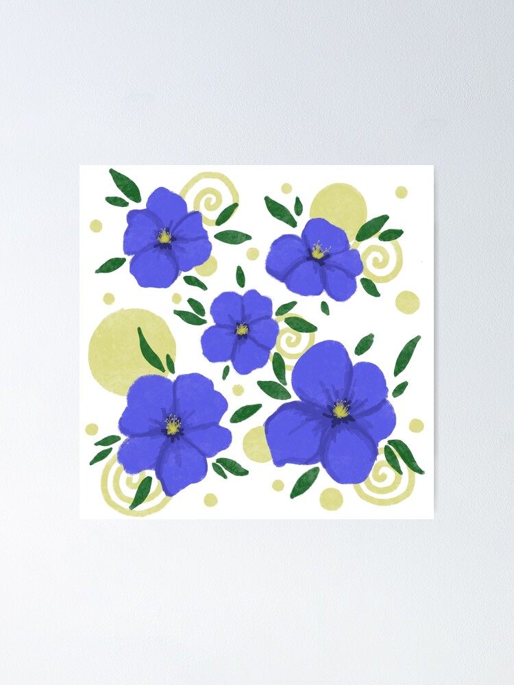 "Violets" Poster for Sale by Marionalas2 | Redbubble