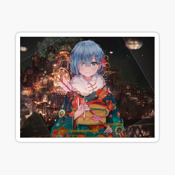 "Rem - ReZero" Sticker by meldov | Redbubble