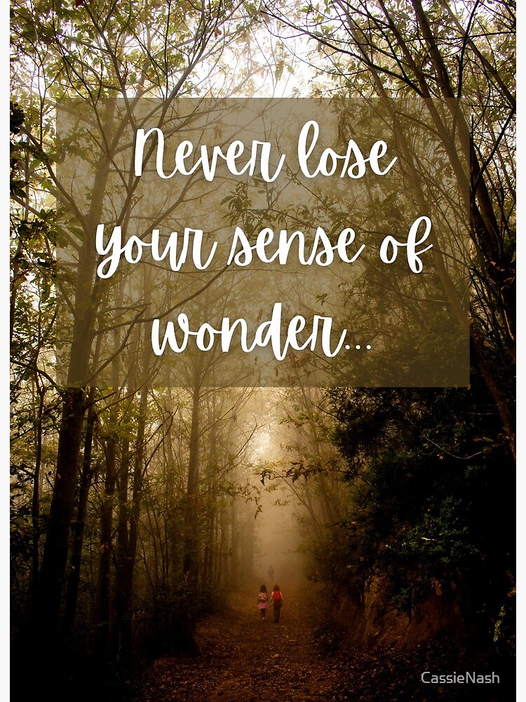 "Never Lose Your Sense of Wonder" Art Board Print for Sale by ...