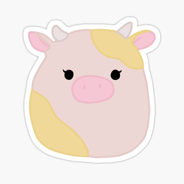 "Spring Cow Squishmallow " Sticker for Sale by ellachristopher | Redbubble