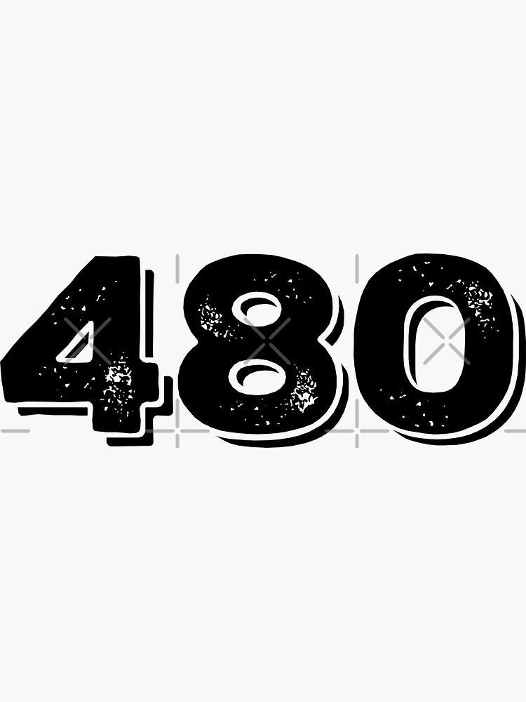 "Area Code 480" Sticker for Sale by ZenCloak | Redbubble