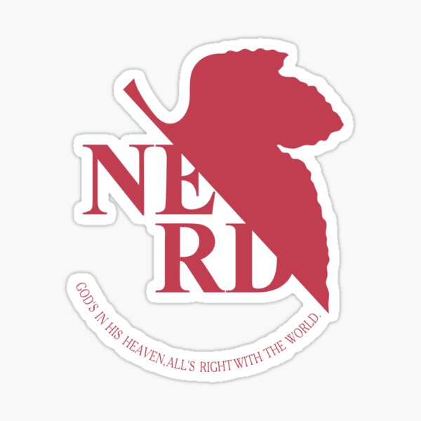 "NERV nerd" Sticker for Sale by mimm0 | Redbubble