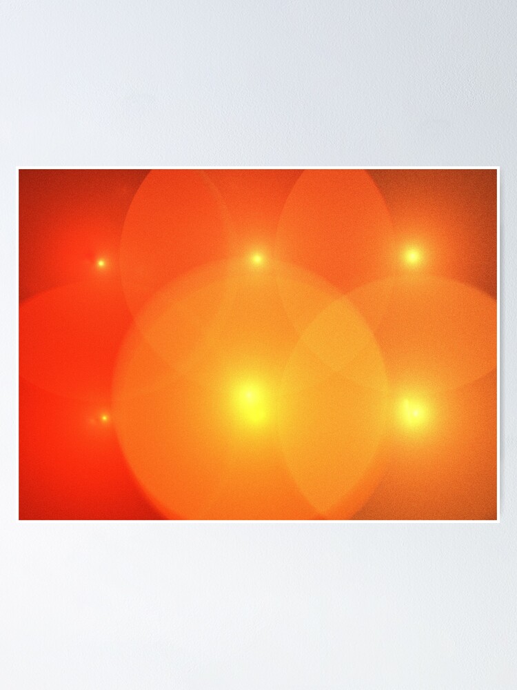 "Red Sun Marbles" Poster by KimSyOk | Redbubble