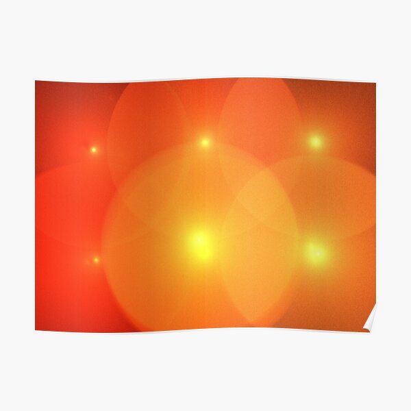 "Red Sun Marbles" Poster by KimSyOk | Redbubble