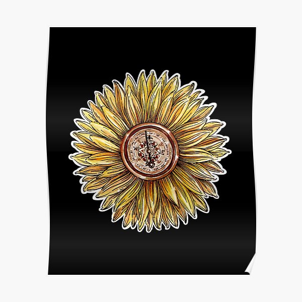 "Sunflowers Compass Clipart Women Flower Graphic Inspirational Tees ...