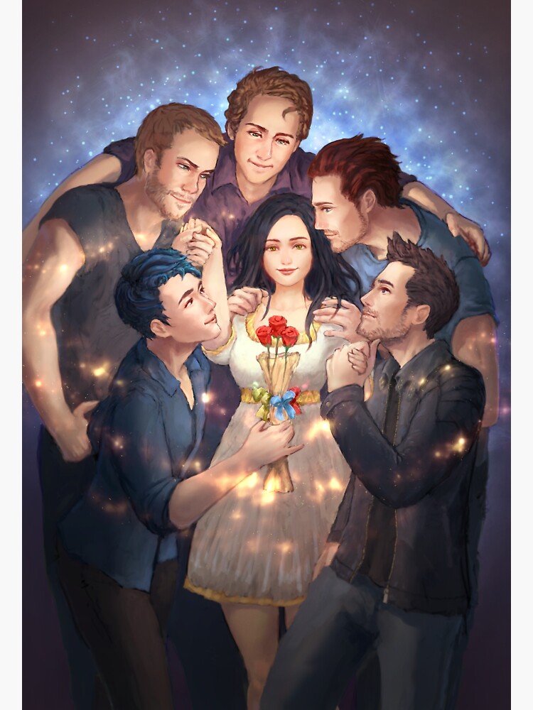 "The Witch's Consorts Character Art" Sticker for Sale by EvaChase ...