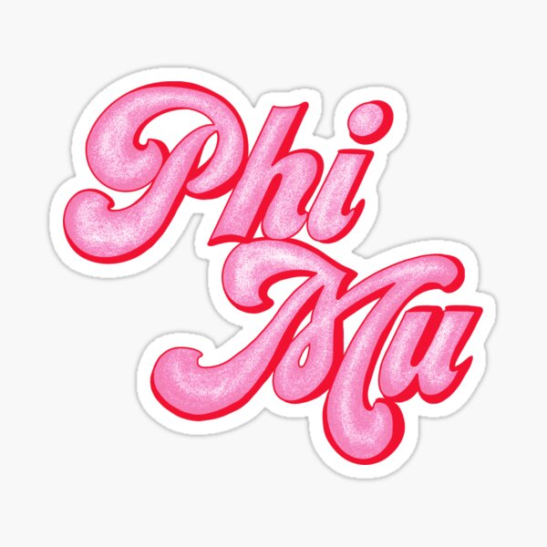 "Phi Mu" Sticker for Sale by maddyangelos | Redbubble